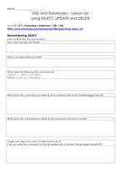 SQL Basic Commands | Teaching Resources