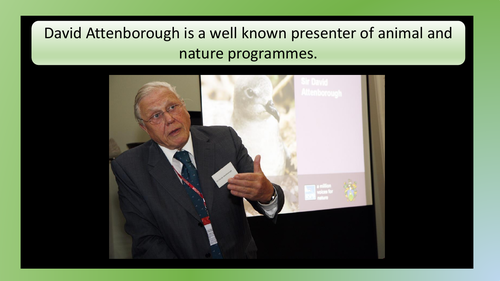 David Attenborough Presentation | Teaching Resources