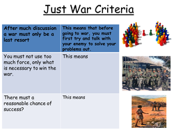 Just War | Teaching Resources
