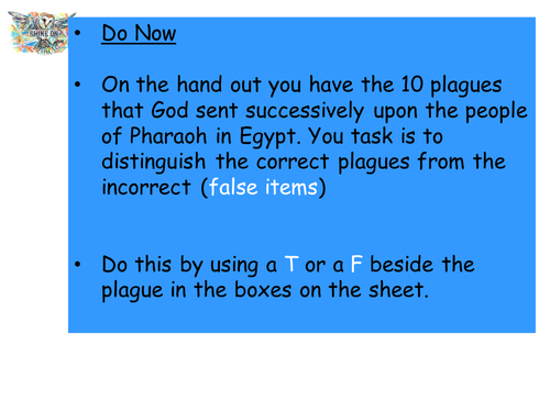 Moses and the 10 Plagues | Teaching Resources
