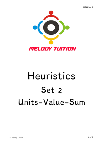 Singapore Math Heuristics | Teaching Resources Singapore Math Heuristics | Teaching Resources