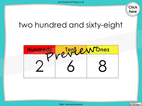 Place Value - Hundreds, Tens and Ones - Year 3 | Teaching Resources
