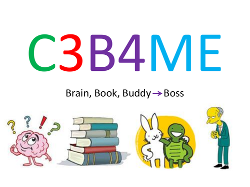 C3B4ME / See 3 Before Me - poster / screen | Teaching Resources