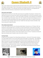 Queen Elizabeth II Reading Comprehension | Teaching Resources