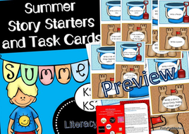 Summer Story Starters and Task Cards (EYFS/KS1) | Teaching Resources