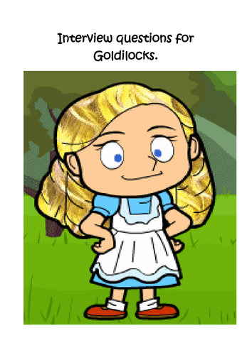 Traditional Tales - Goldilocks - Crime Scene Investigation - 1 Week ...