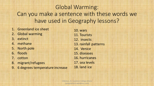 Global Warming | Teaching Resources
