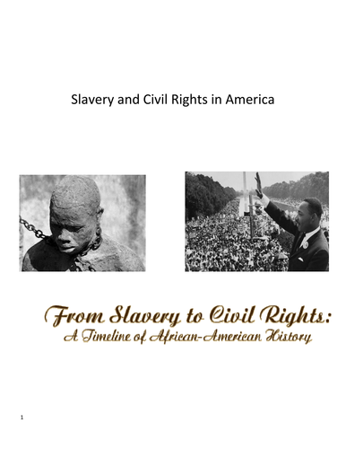 Slavery and Civil Rights | Teaching Resources