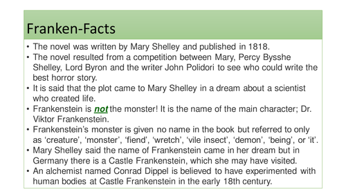 Gothic Literature Unit | Teaching Resources