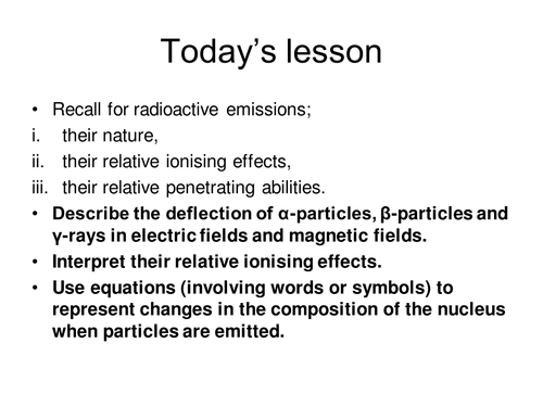 Radioactivity | Teaching Resources