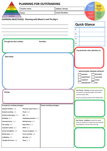 Outstanding Lesson Plan Template | Teaching Resources