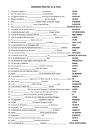 Grammar Practice for A Level French | Teaching Resources