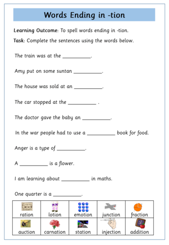tion suffix | Teaching Resources