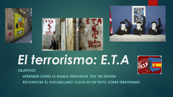 El terrorismo / ETA - Terrorism in Spain | Teaching Resources