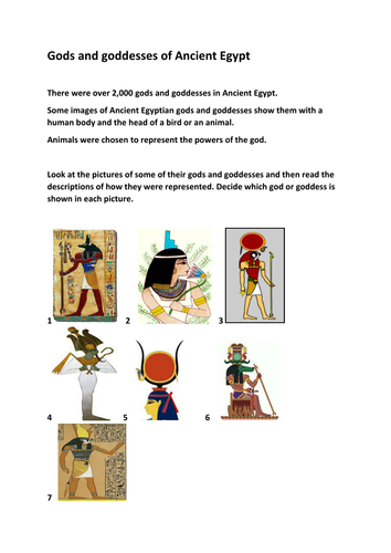 Gods and Goddesses of Ancient Egypt | Teaching Resources