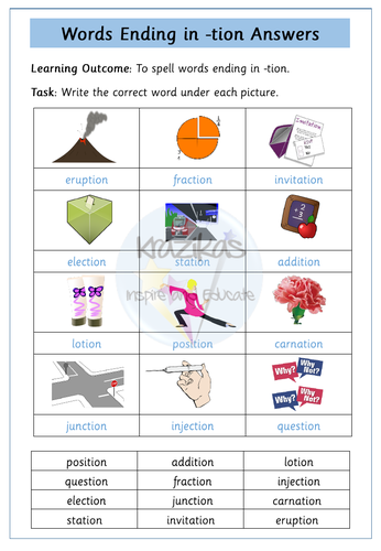 tion suffix | Teaching Resources
