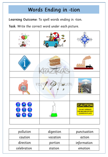 tion suffix | Teaching Resources