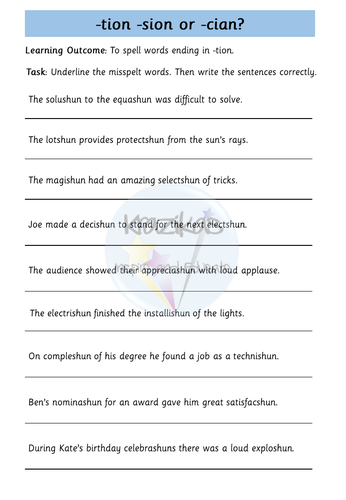 tion suffix | Teaching Resources