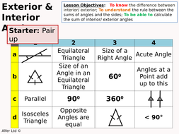 Geometry: Angle Rules 4 - Interior and Exterior Angles (introduction ...