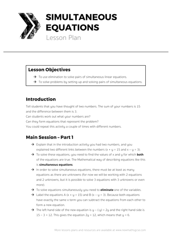 Rearranging Equations, Graphs & Simultaneous Equations - Complete Unit ...