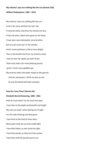 The Love Poem by Carol Ann Duffy by CatnipEvergreen - Teaching ...