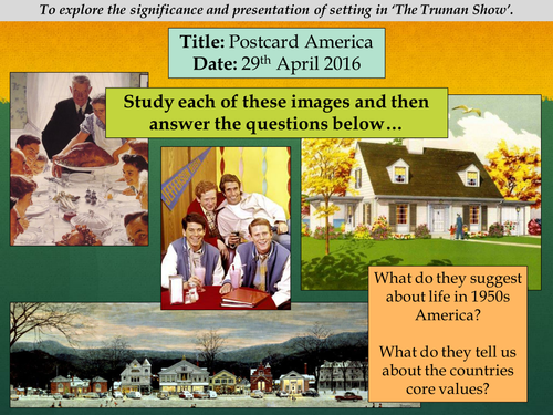 KS3: The Truman Show - analysis and film review | Teaching Resources