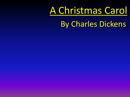 A Christmas Carol | Teaching Resources