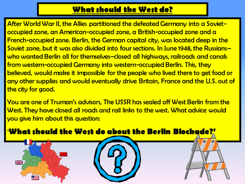 Cold War Berlin Airlift | Teaching Resources