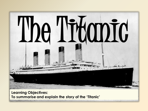 Titanic and cruise ships creative writing SOW | Teaching Resources