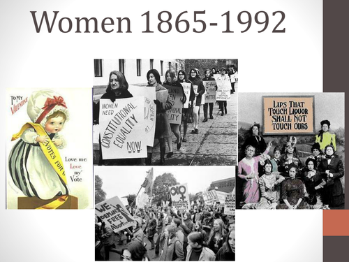 OCR Women's Rights 1865-1992 USA | Teaching Resources