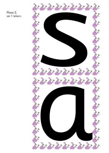 Phonics-Letters and Sounds, Phase 2 Letter sets 1 and 2 Resource Pack ...