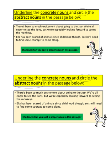 Nouns - Introduction and activity | Teaching Resources