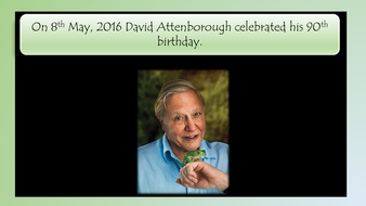 David Attenborough by Krazikas | Teaching Resources