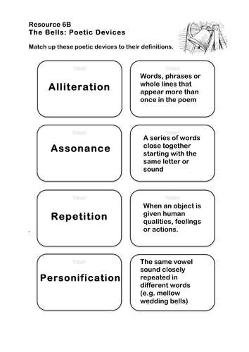 'The Bells' Poetry Bundle Y6/5 | Teaching Resources