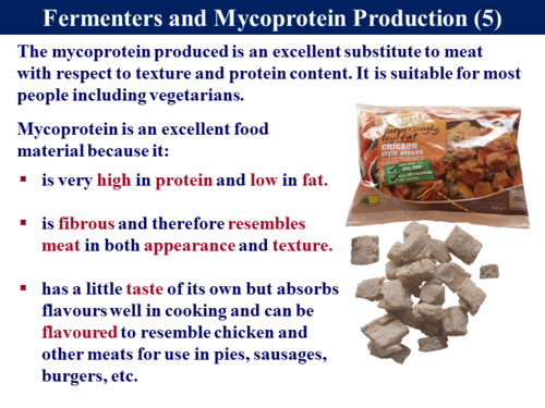 3.4.3 Food Production - Mycoprotein by - UK Teaching Resources - TES