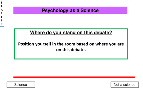 Psychological Debates - Psychology as a science | Teaching Resources