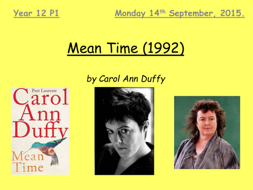 Philip Larkin and Carol Ann Duffy - WJEC AS English Literature ...