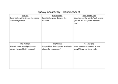 Spooky Ghost Story - Creative Writing Lesson by EngageinEnglish ...