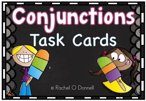Conjunctions Task Cards Differentiated | Teaching Resources
