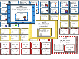 Synonym Task Cards Differentiated | Teaching Resources