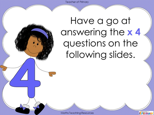 Multiply by Four | Teaching Resources
