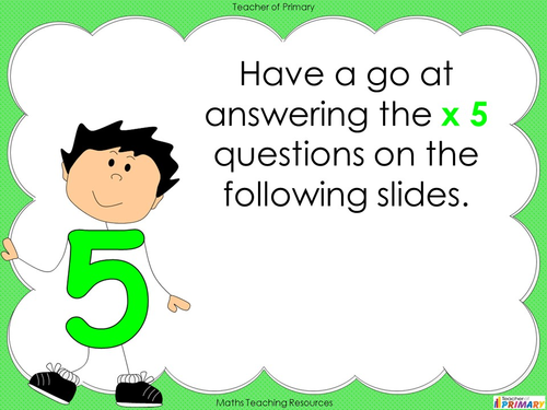 Multiply by Five | Teaching Resources