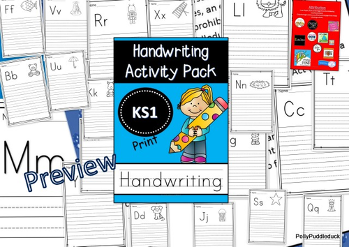Handwriting Activity Pack (A-Z in Print for EYFS/KS1) | Teaching Resources