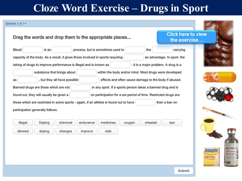Bio1.3.1 Drugs - In Sport | Teaching Resources
