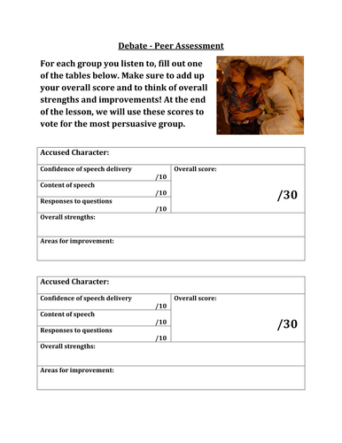 Romeo and Juliet debate - OUTSTANDING LESSON | Teaching Resources