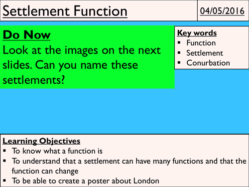 Settlement by - UK Teaching Resources - TES