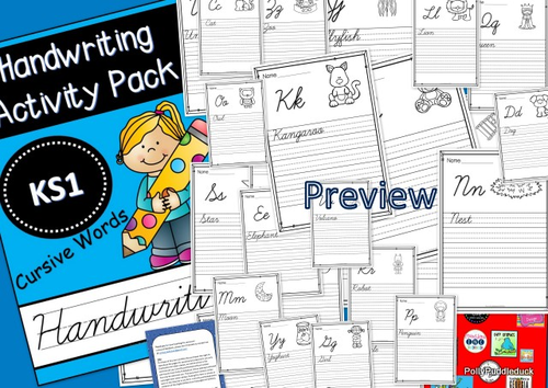 Handwriting Activity Pack (Cursive Words for EYFS/KS1) | Teaching Resources