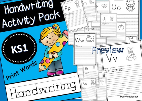 Handwriting Activity Pack (Print Words for EYFS/KS1) by - UK Teaching ...