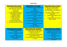 Describing a beach word mat | Teaching Resources