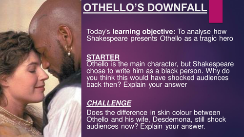 Introduction to Othello - tragic hero and villain focus | Teaching ...